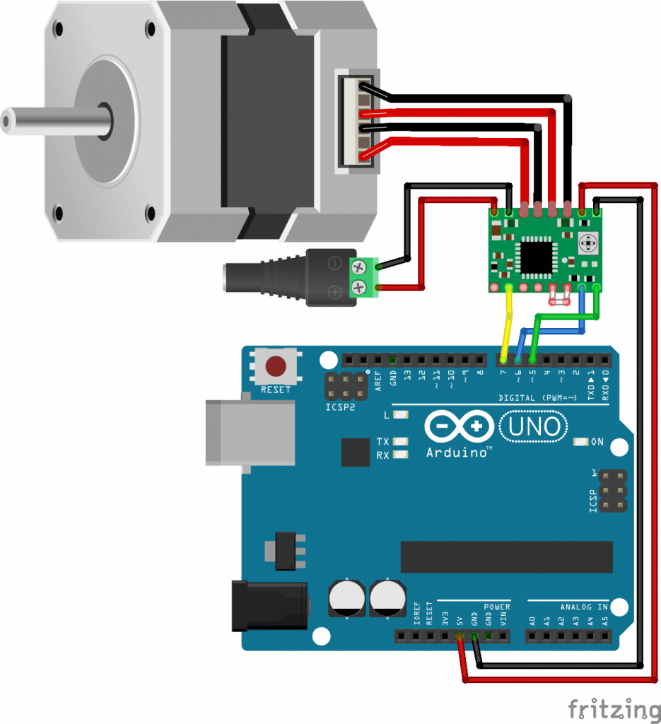 ArduinoでA4988やEasyDriverを使ってステッピングモーターを動かす | Program Resource