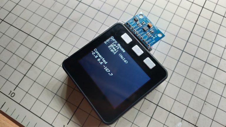 M5Stack and MPU9250 as Bluetooth gyro mouse | Program Resource